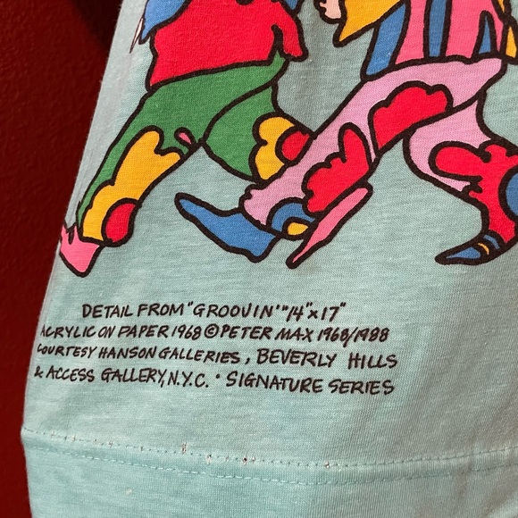 Peter Max | Tops | Peter Max Womens Neo Max 987 Groovin All Over Art To ...